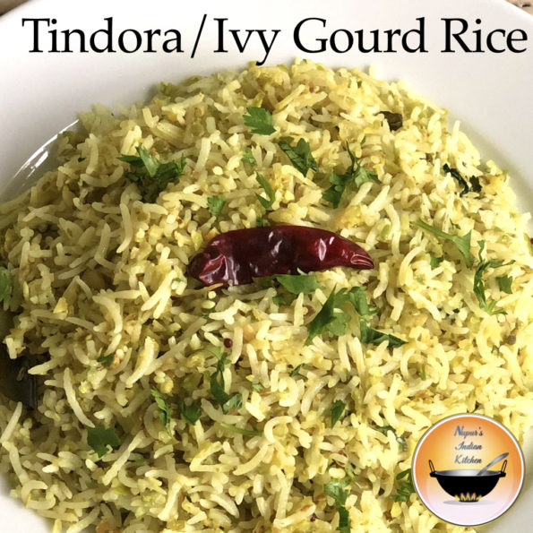 How to make Tindora Rice/Ivy Gourd Rice Nupur's Indian Kitchen